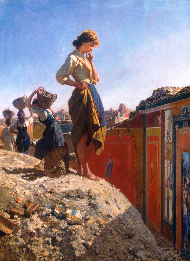 Filippo Palizzi - Scavi di pompei - Marco Bertoli